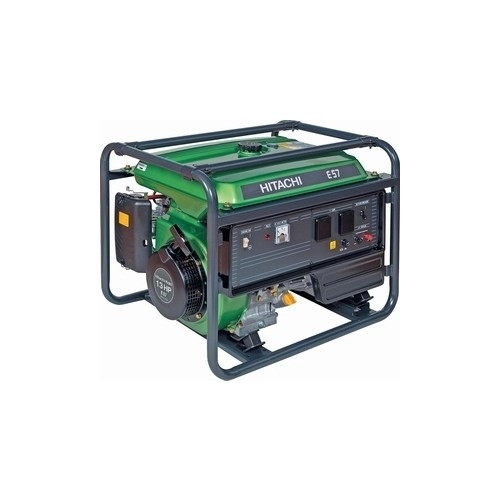 Hitachi E57S Генератор бензиновый { 5,1кВт, Mitsubishi GM401, бак -21л ...